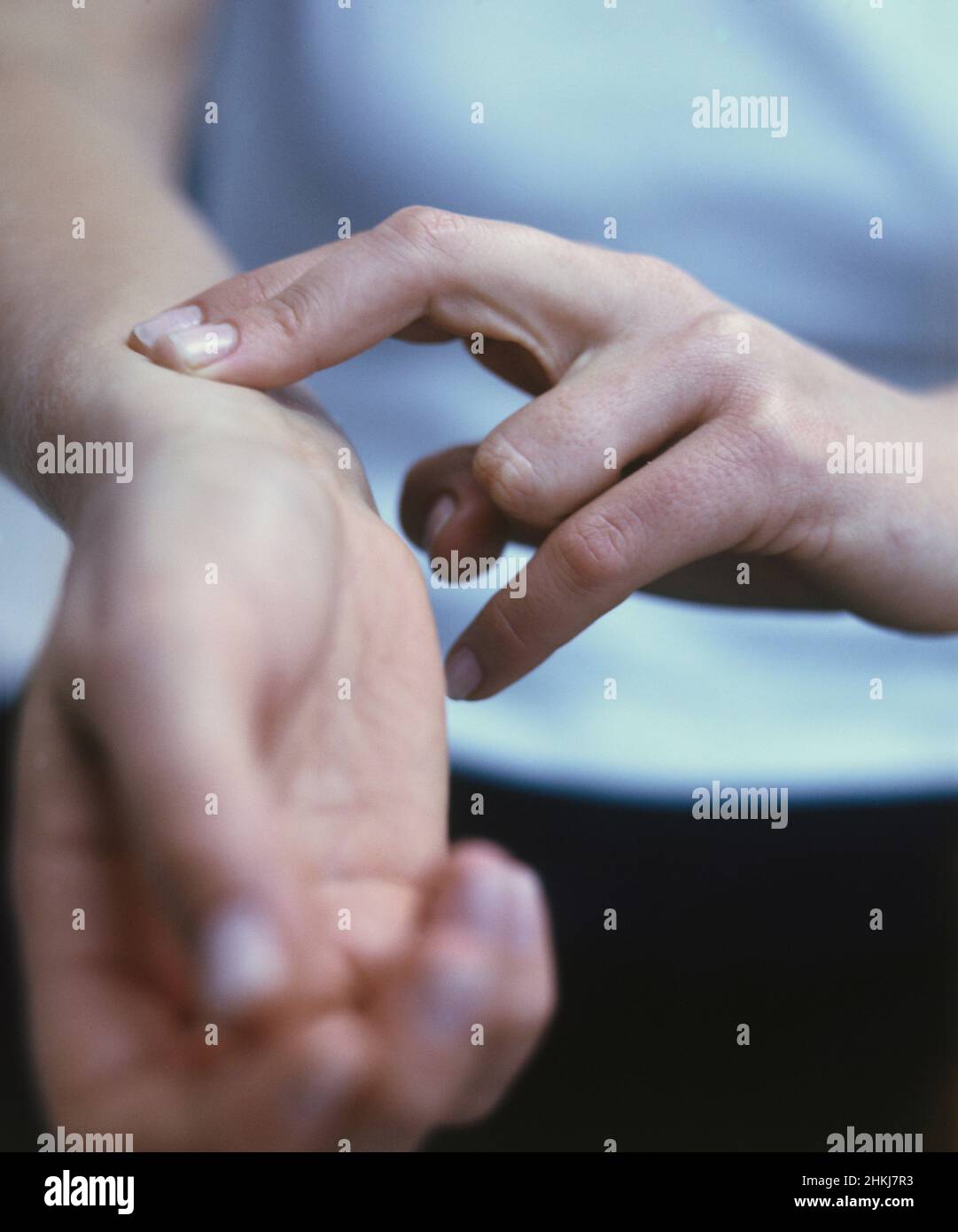 Two fingers feeling pulse of wrist Stock Photo - Alamy Two fingers feeling pulse of wrist Stock Photo - Alamy