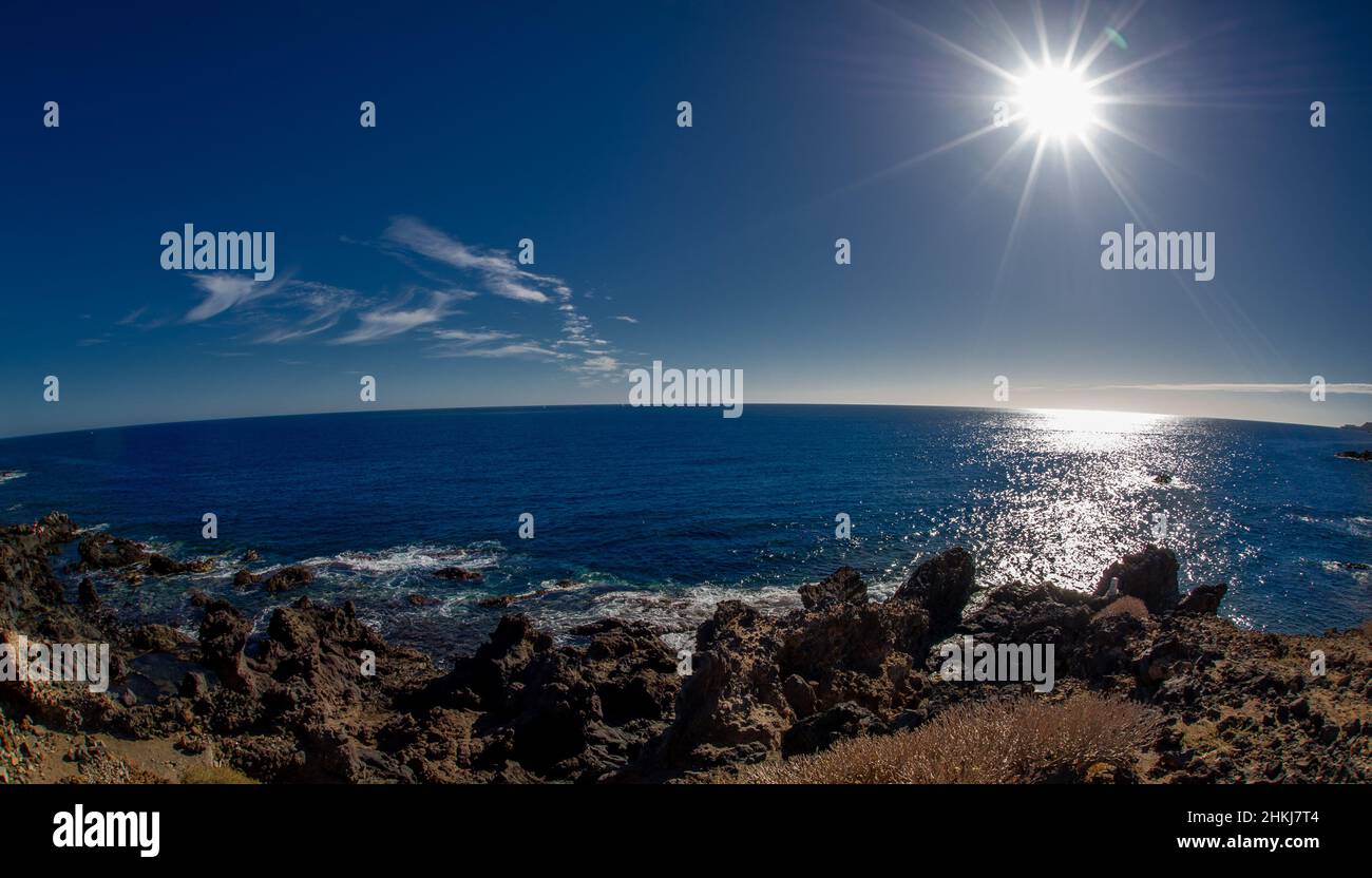 Tenerife's tired beach Stock Photo - Alamy