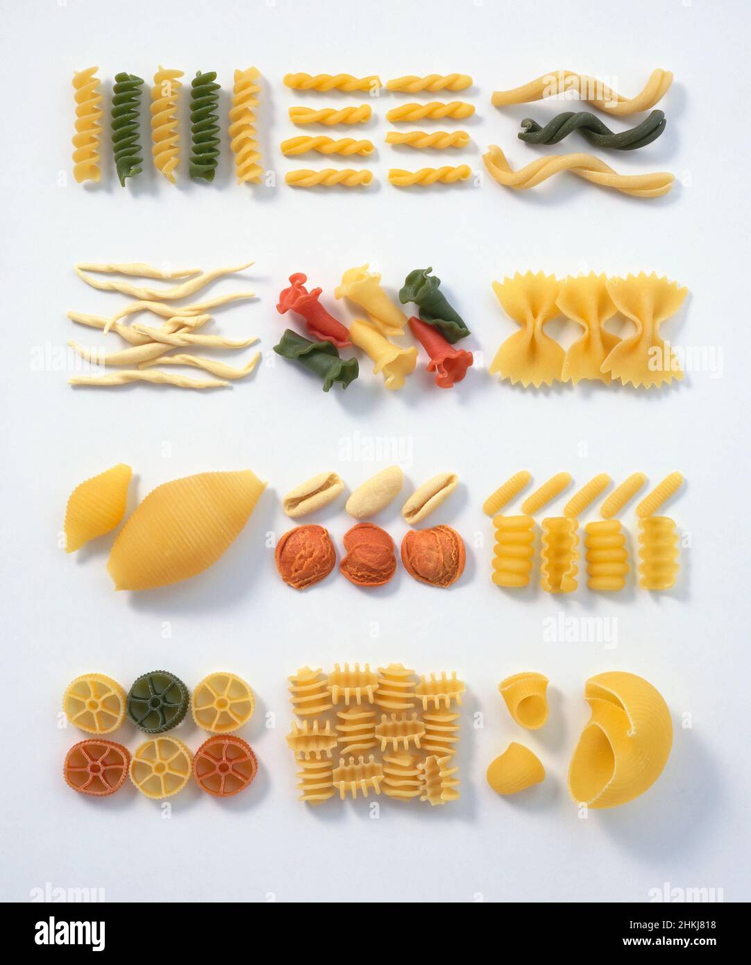 Different varieties of pasta shapes Stock Photo - Alamy