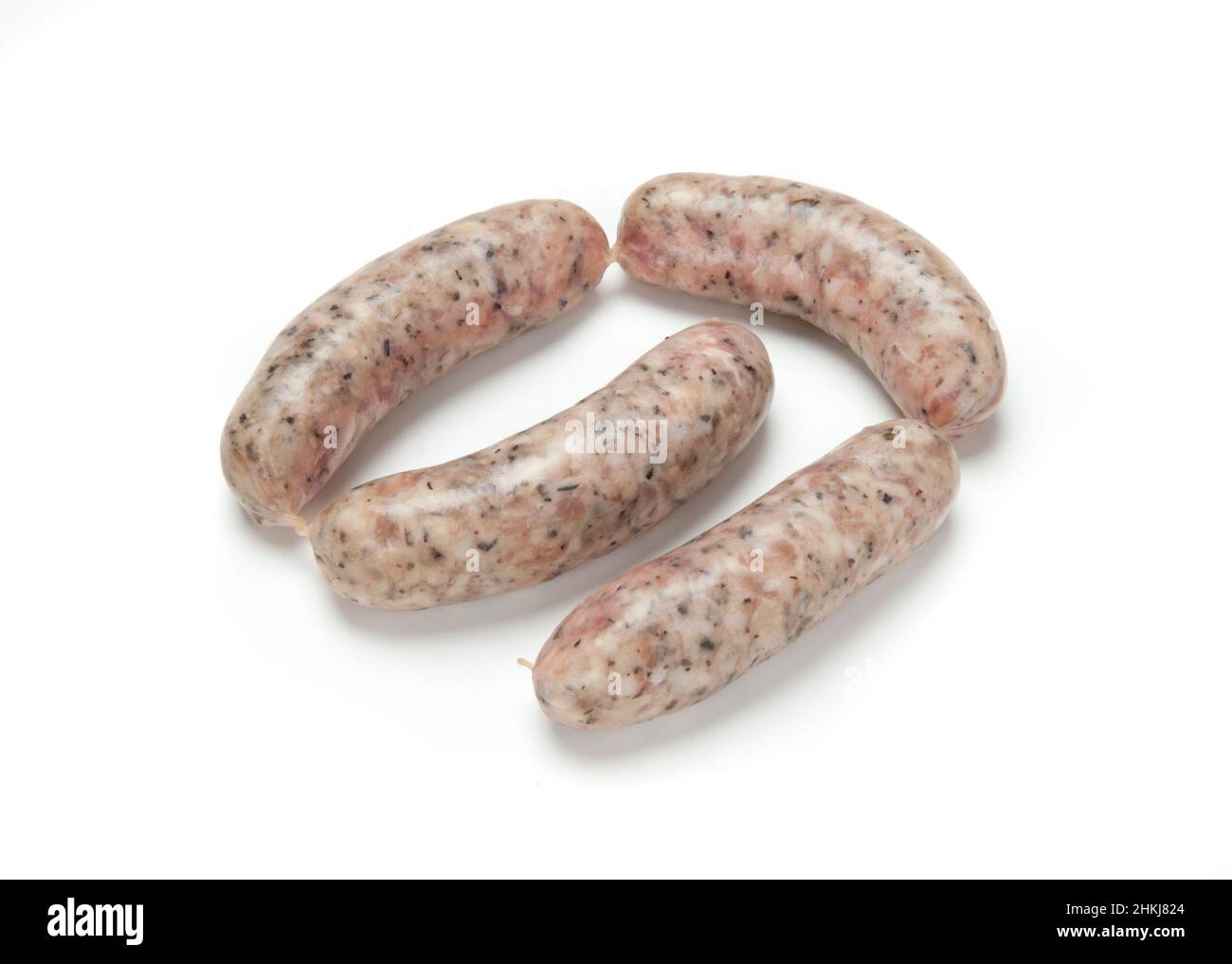String of farmhouse sausage Stock Photo - Alamy