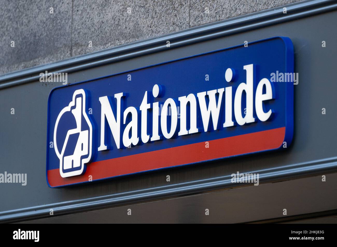 A close-up of a Nationwide bank sign Stock Photo - Alamy
