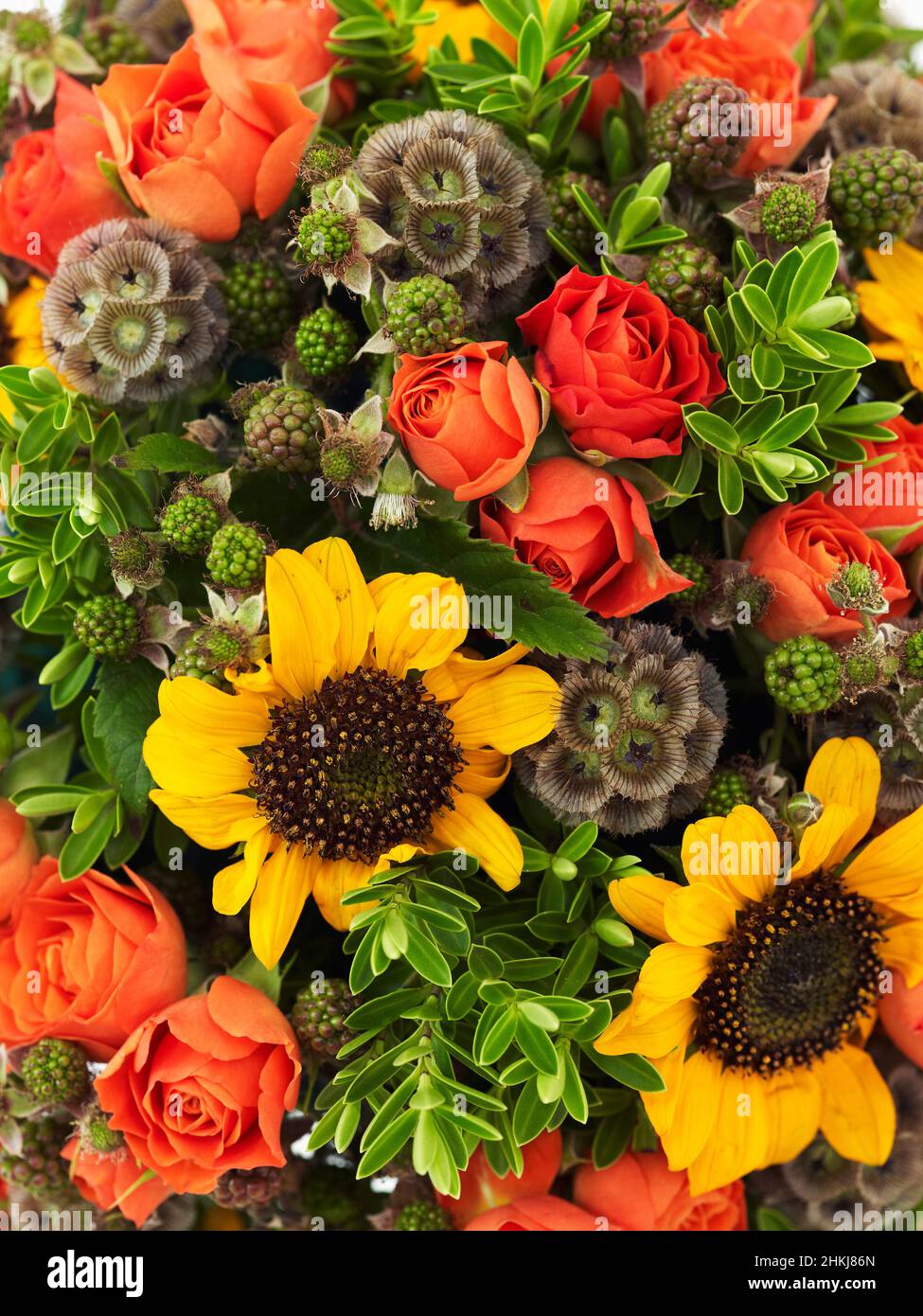 Topiary tree flower arrangement Stock Photo - Alamy
