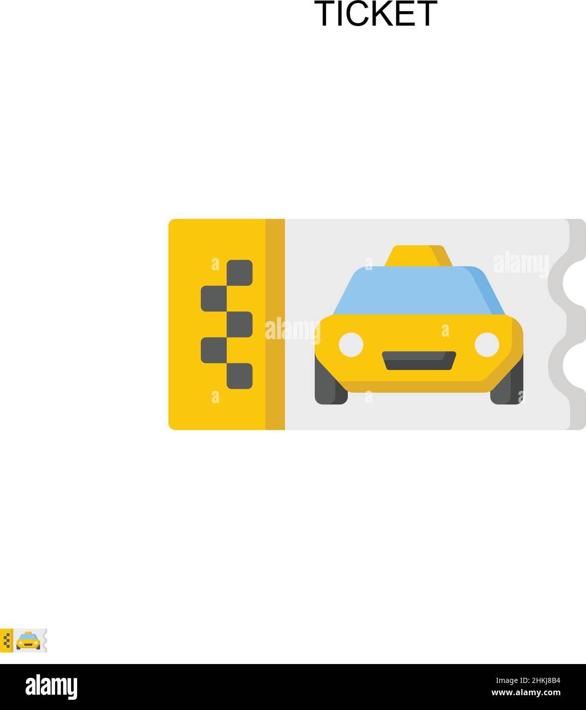 Ticket Simple vector icon. Illustration symbol design template for web ...