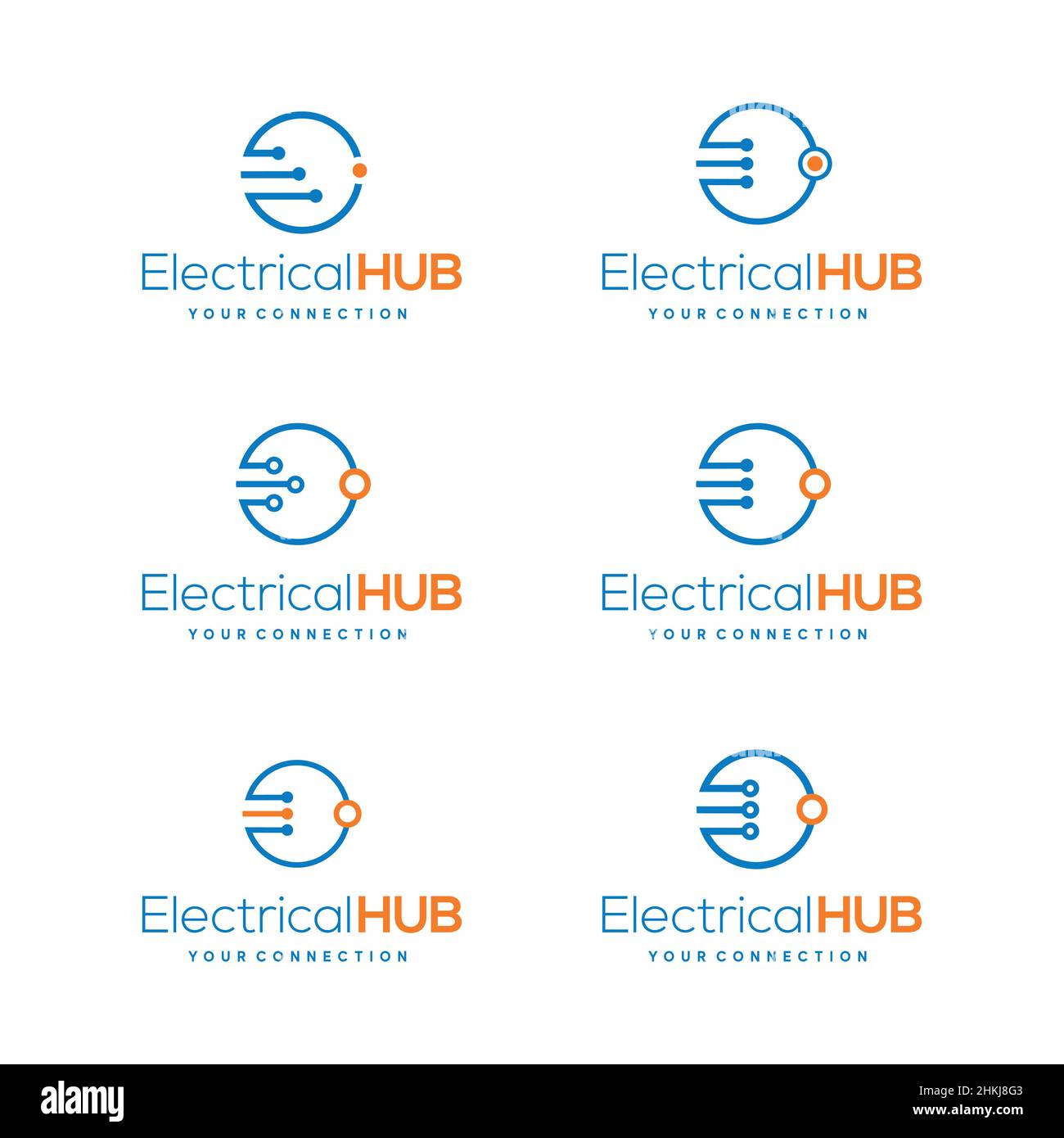 Modern and unique electric company logo design 20 Stock Vector Image ...