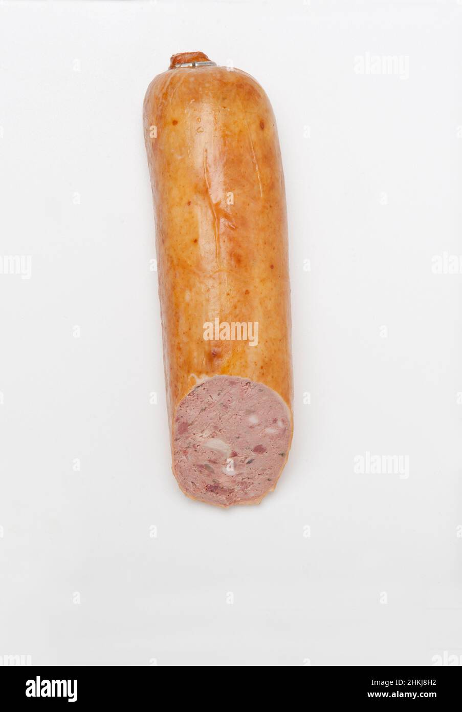 German liver kochwurst sausage Stock Photo - Alamy