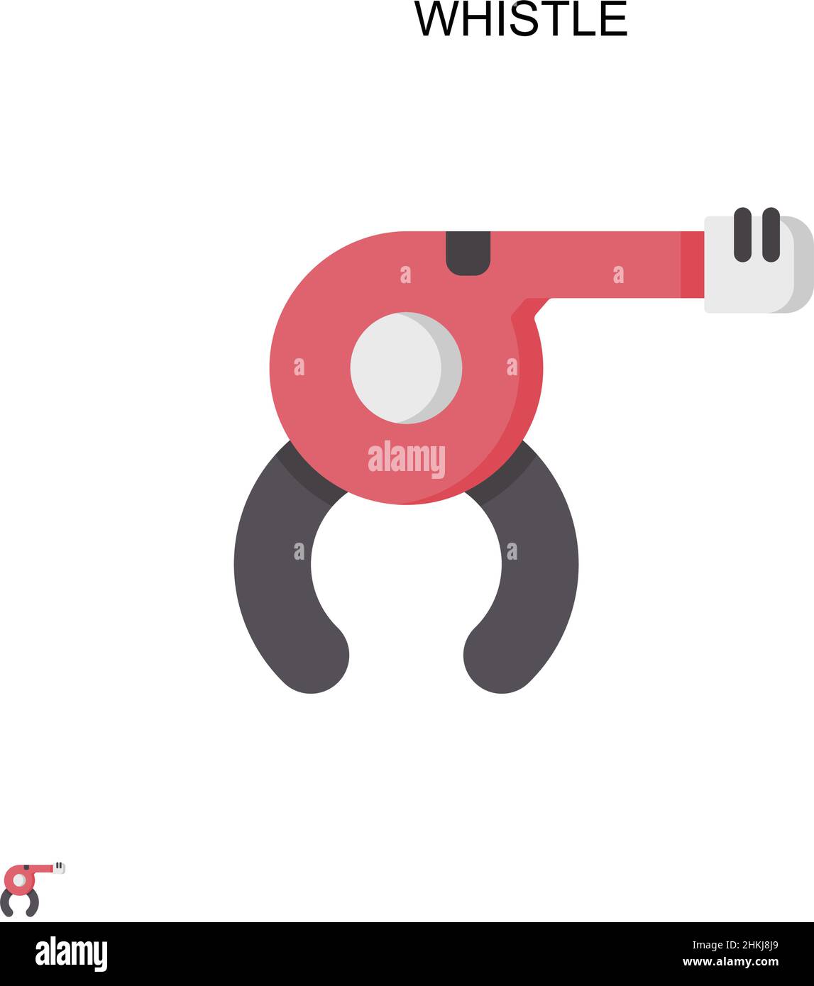 Whistle Simple vector icon. Illustration symbol design template for web ...
