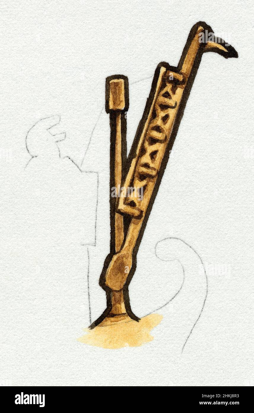 Roman military ship boarding device, illustration Stock Photo - Alamy