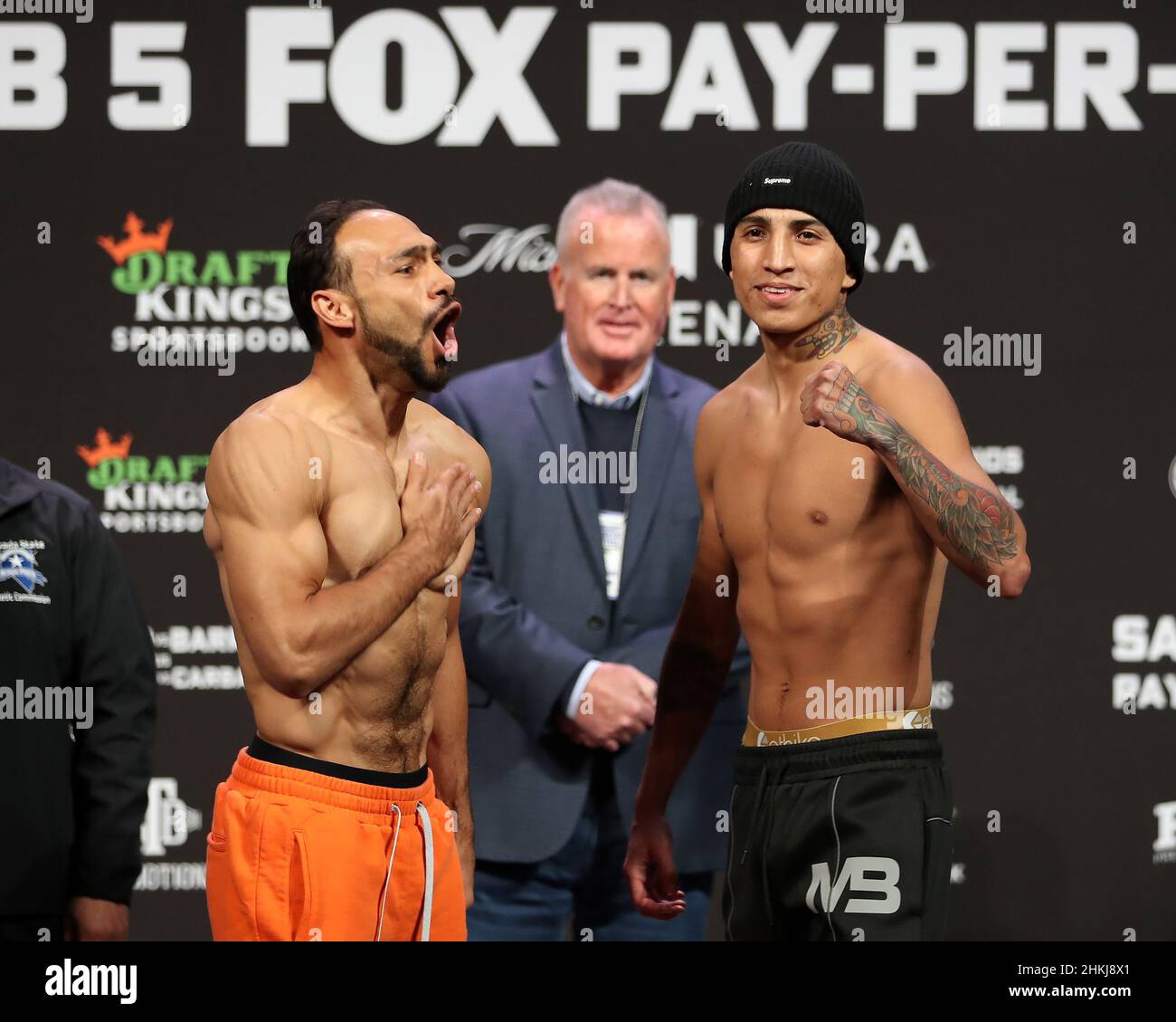 Las Vegas, Nevada, USA. 4th Feb, 2022. LAS VEGAS, NV - FEBRUARY 4: (L-R ...