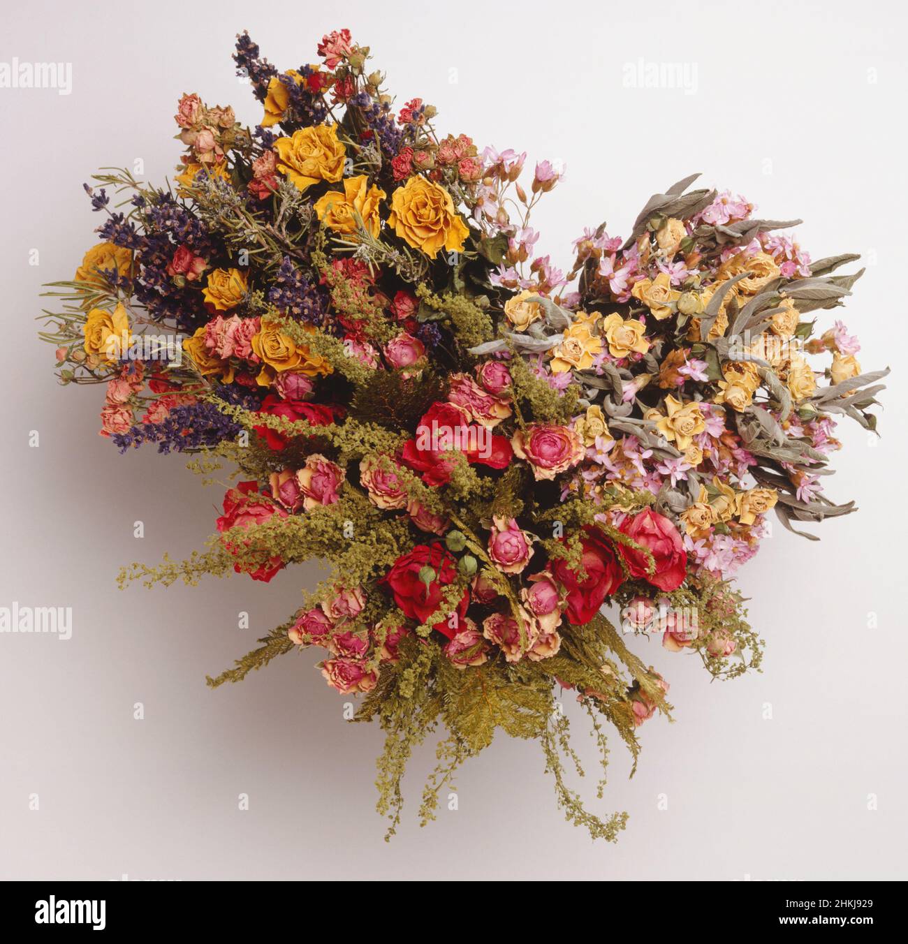 Three bunches of posies Stock Photo - Alamy