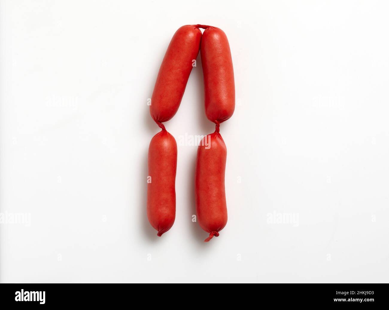 String of cheerios sausages Stock Photo - Alamy