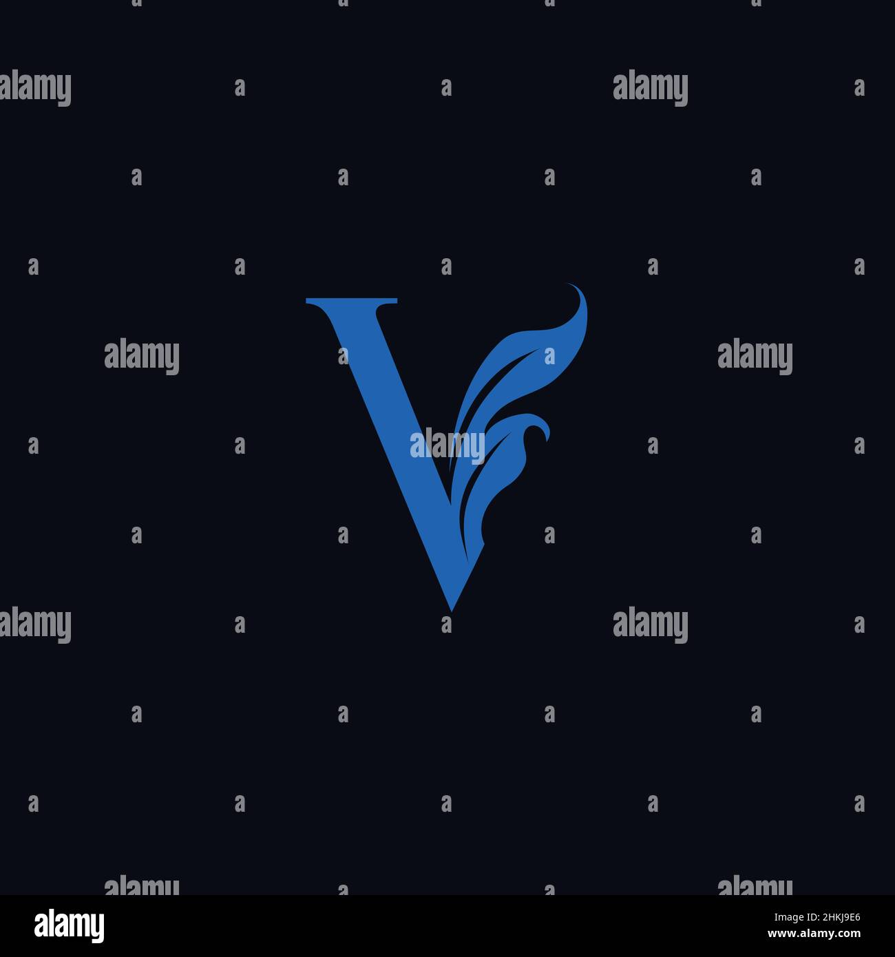 Natural and unique V initials logo design Stock Vector Image & Art - Alamy