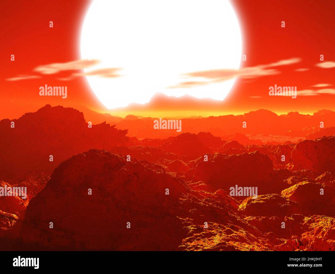 Exoplanet Kepler 37 b, illustration Stock Photo - Alamy