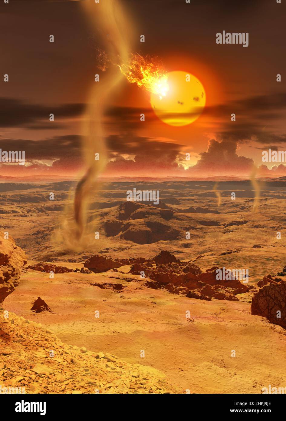 M-class red dwarf star, illustration Stock Photo - Alamy
