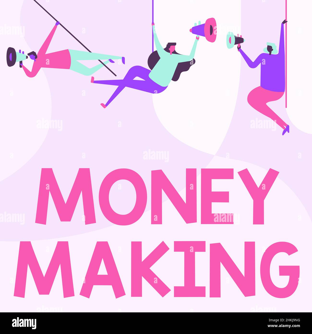 Hand writing sign Money Making. Business idea producing a profit ...