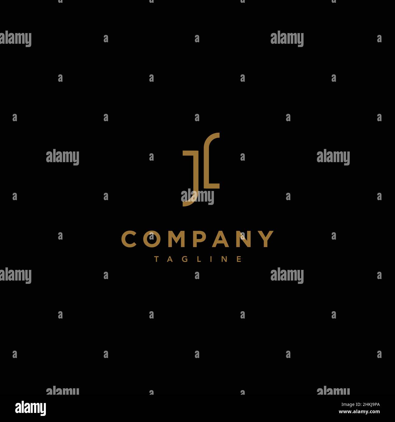The JL letter initial logo is elegant and modern Stock Vector Image ...