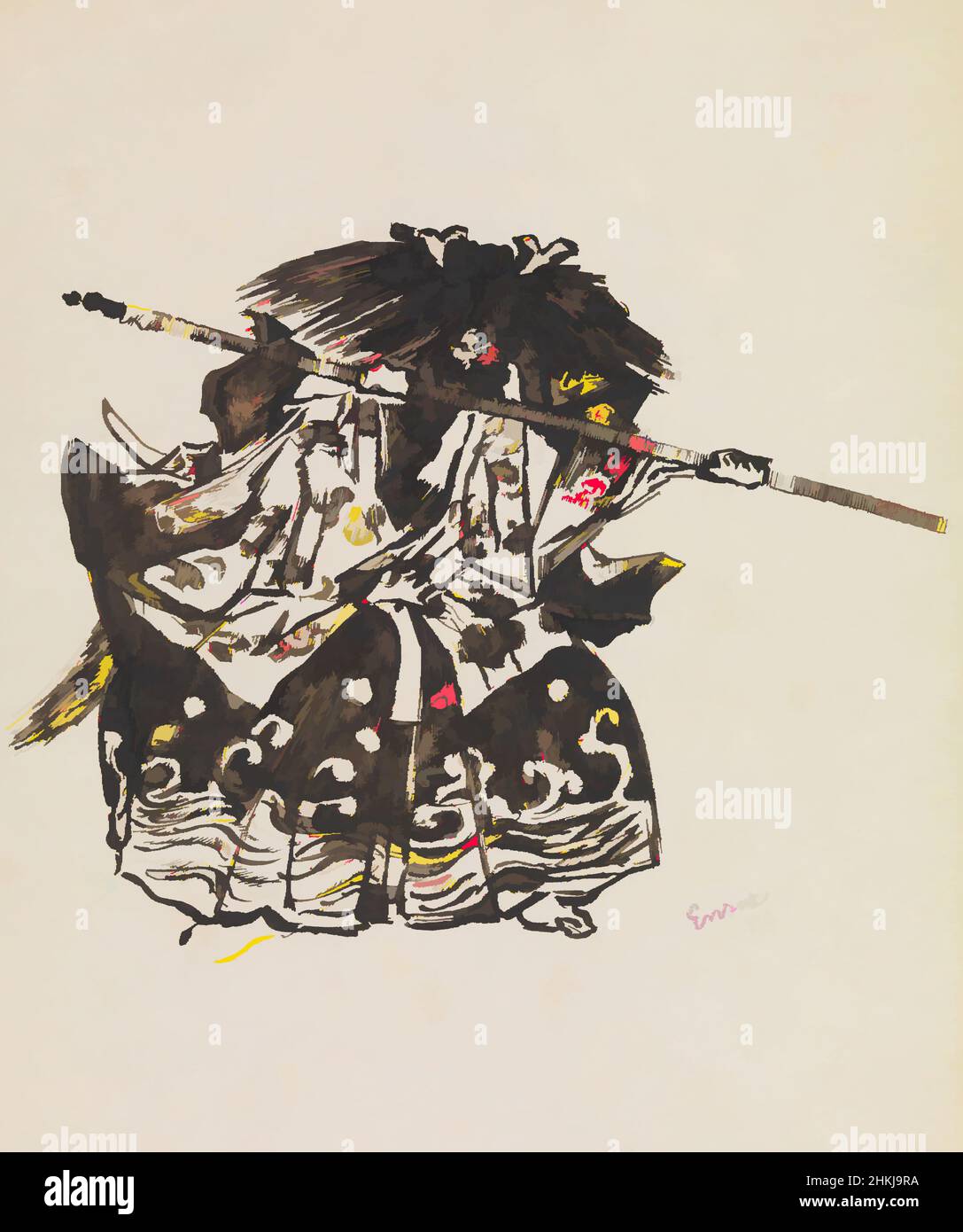 Art inspired by Chinoiserie, a demon, James Ensor, 1885, drawing, 1886 / 1885, Belgian Art ...