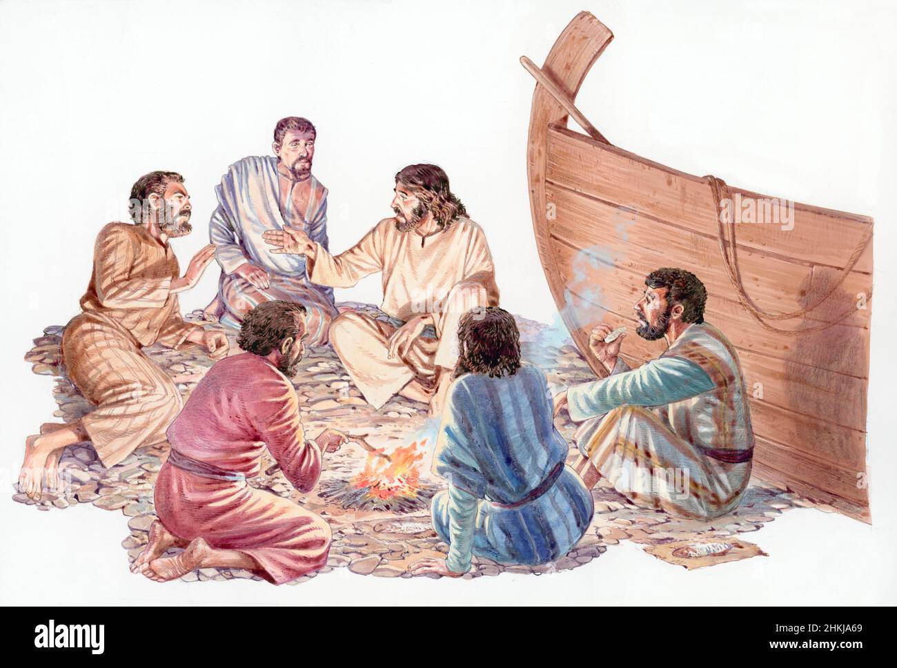 Bible story, illustration Stock Photo - Alamy