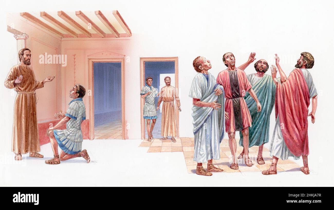 Bible story, illustration Stock Photo - Alamy