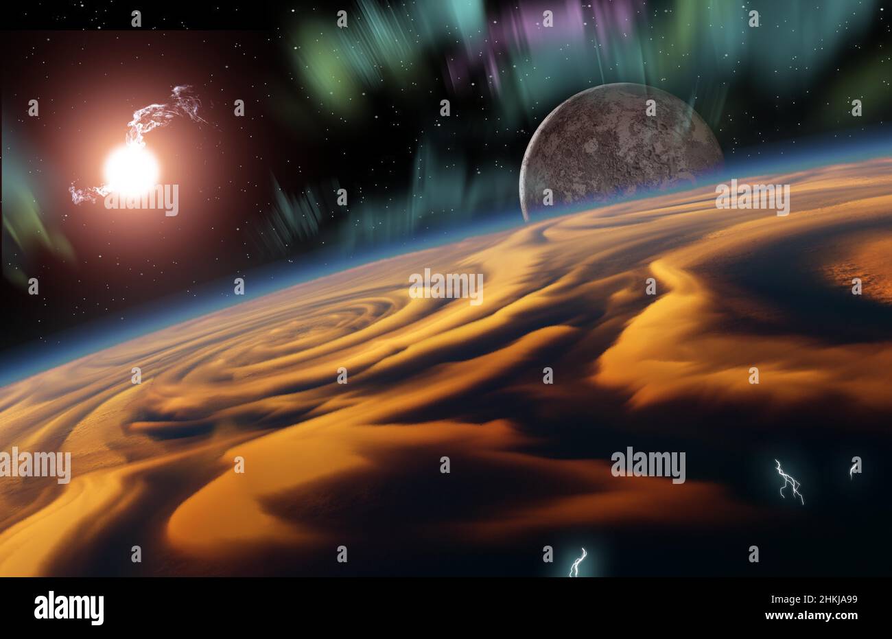 Red dwarf star, illustration Stock Photo - Alamy