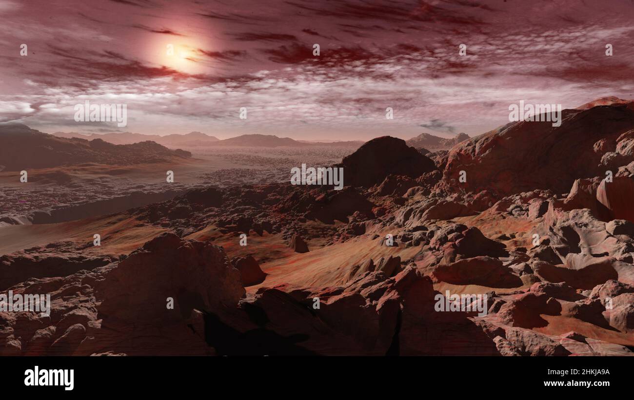 Exoplanet Proxima Centauri b, illustration Stock Photo - Alamy