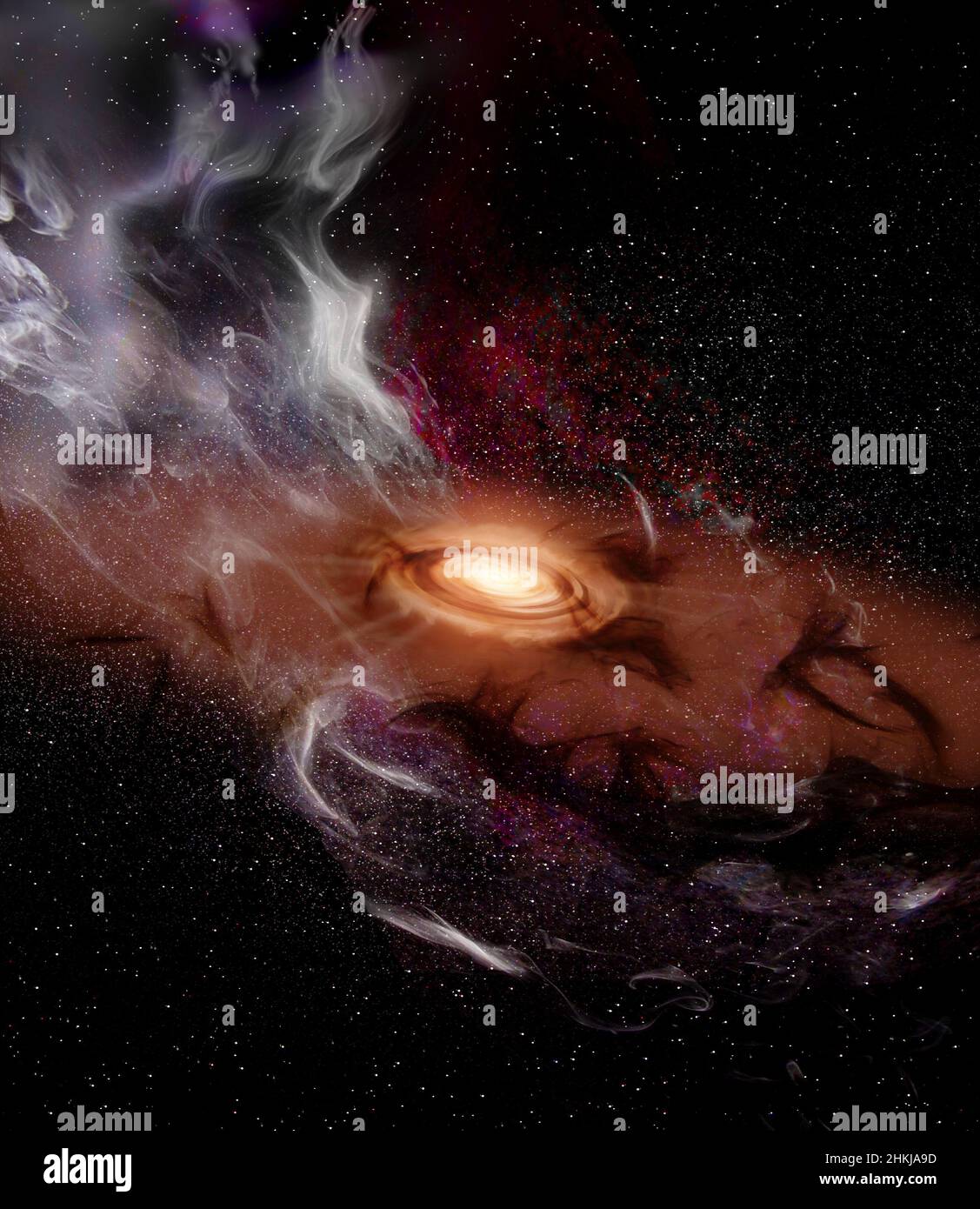 Protosolar system, illustration Stock Photo - Alamy