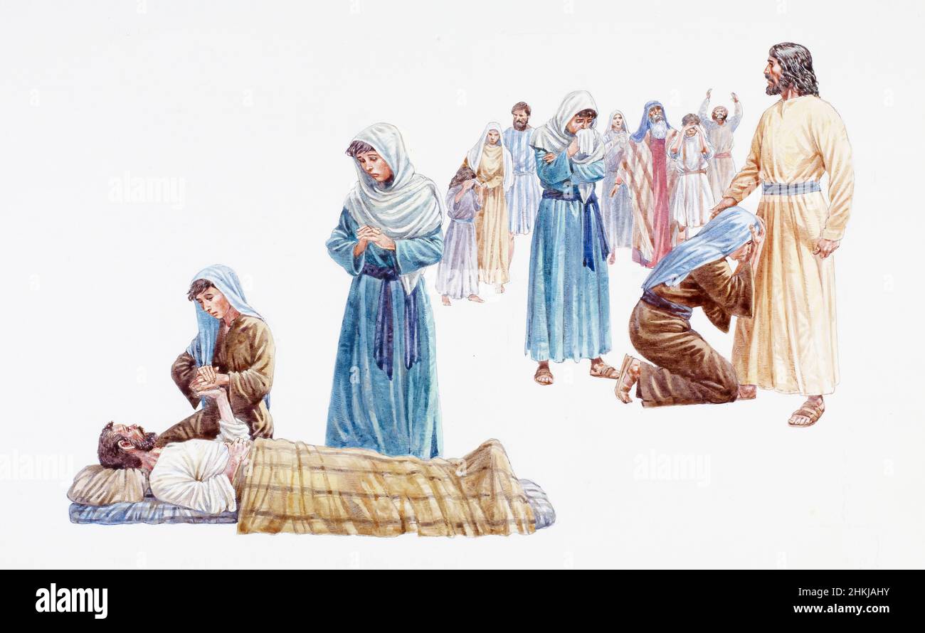 Bible story, illustration Stock Photo - Alamy