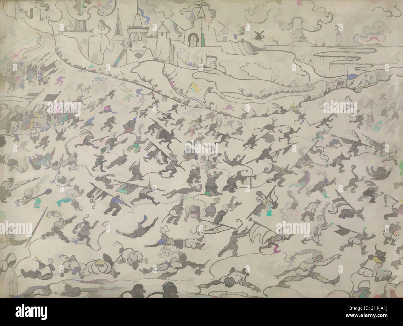 Art inspired by The dissolute sellers, James Ensor, 1892, drawing, 1892 ...