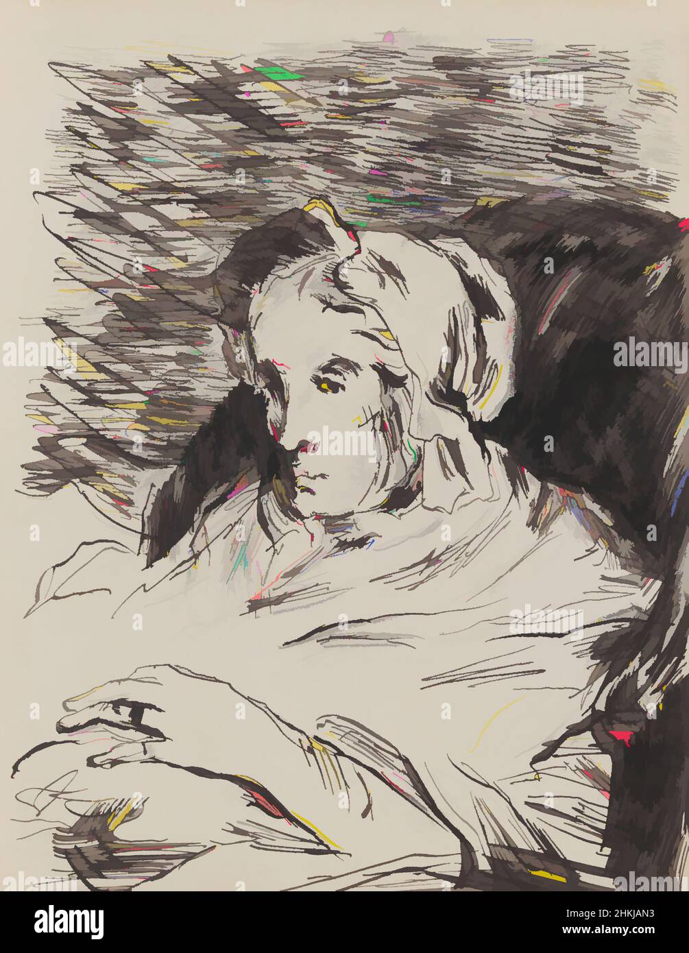 Art inspired by The convalescent sick man, James Ensor, circa 1880-1890 ...