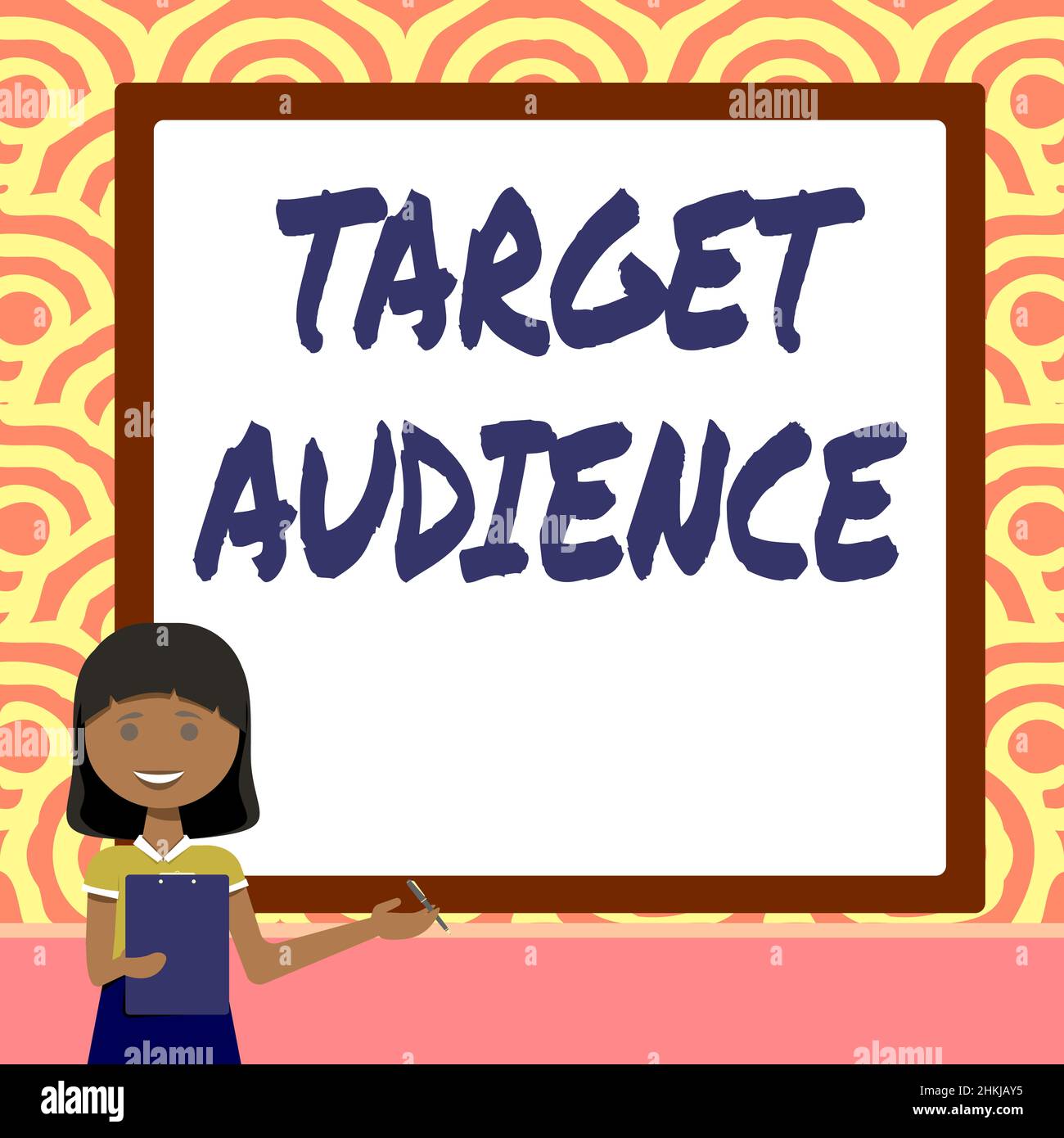 Sign displaying Target Audience. Word Written on category of showing ...