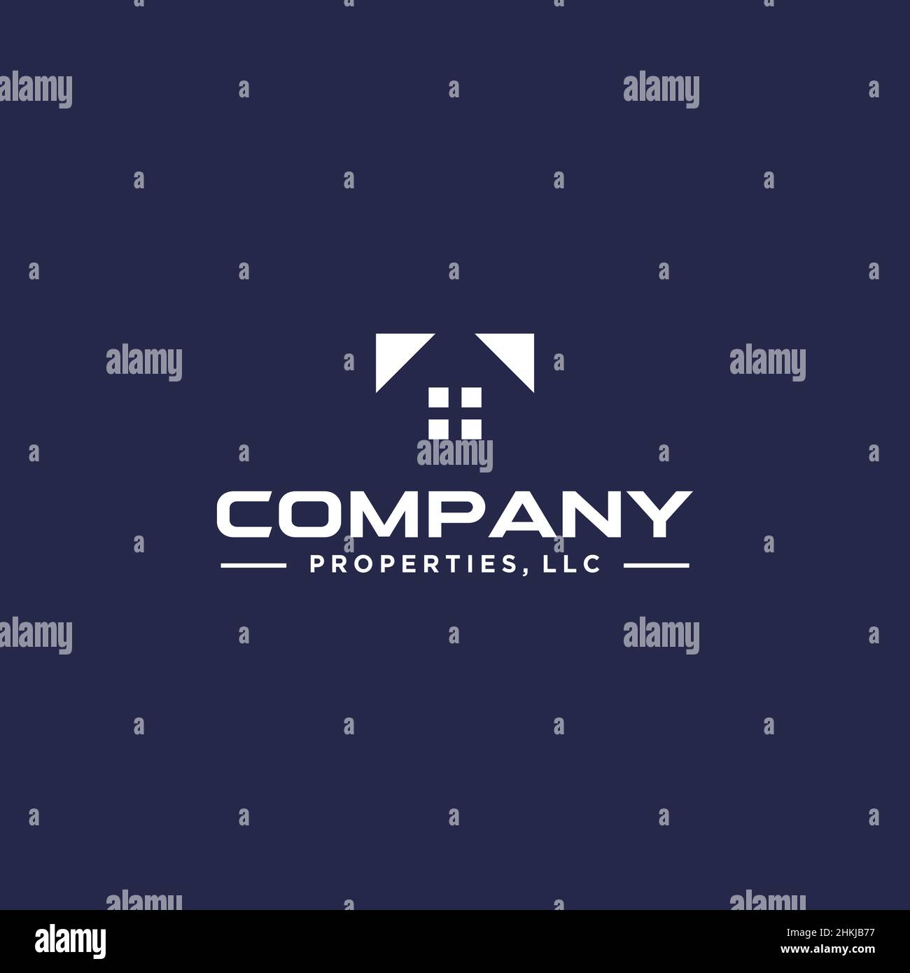 Simple and professional real estate logo design Stock Vector Image ...