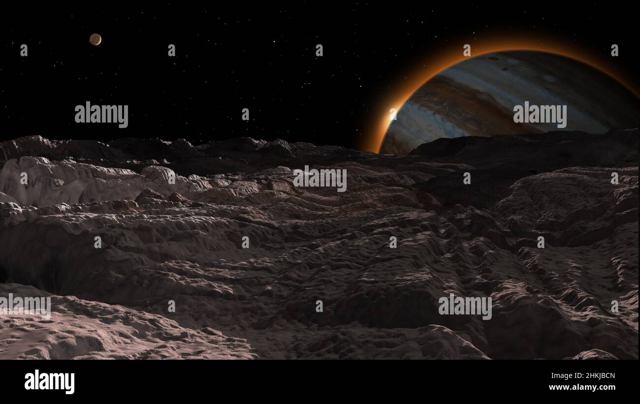 View from Europa, illustration Stock Photo - Alamy