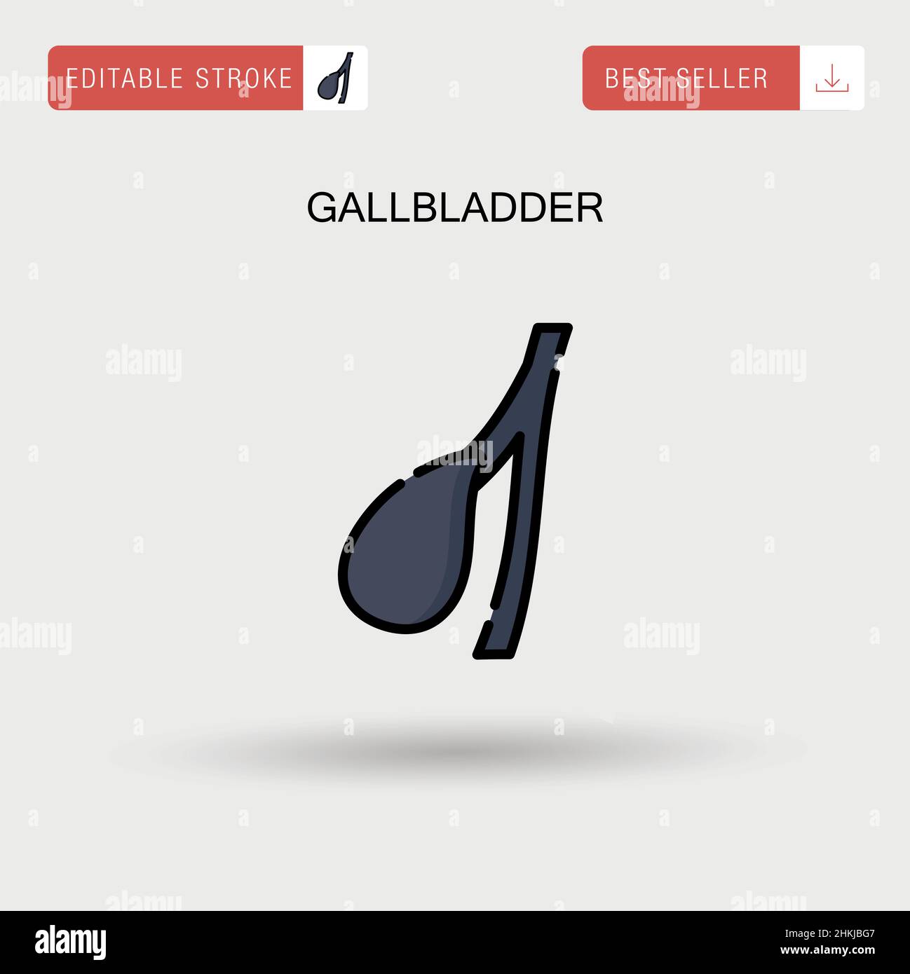 Gallbladder Simple vector icon Stock Vector Image & Art - Alamy