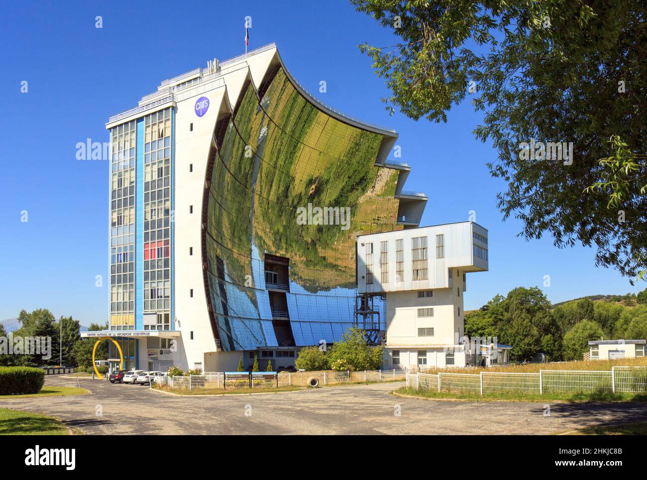 World largest solar furnace, in Odeillo,France Stock Photo - Alamy