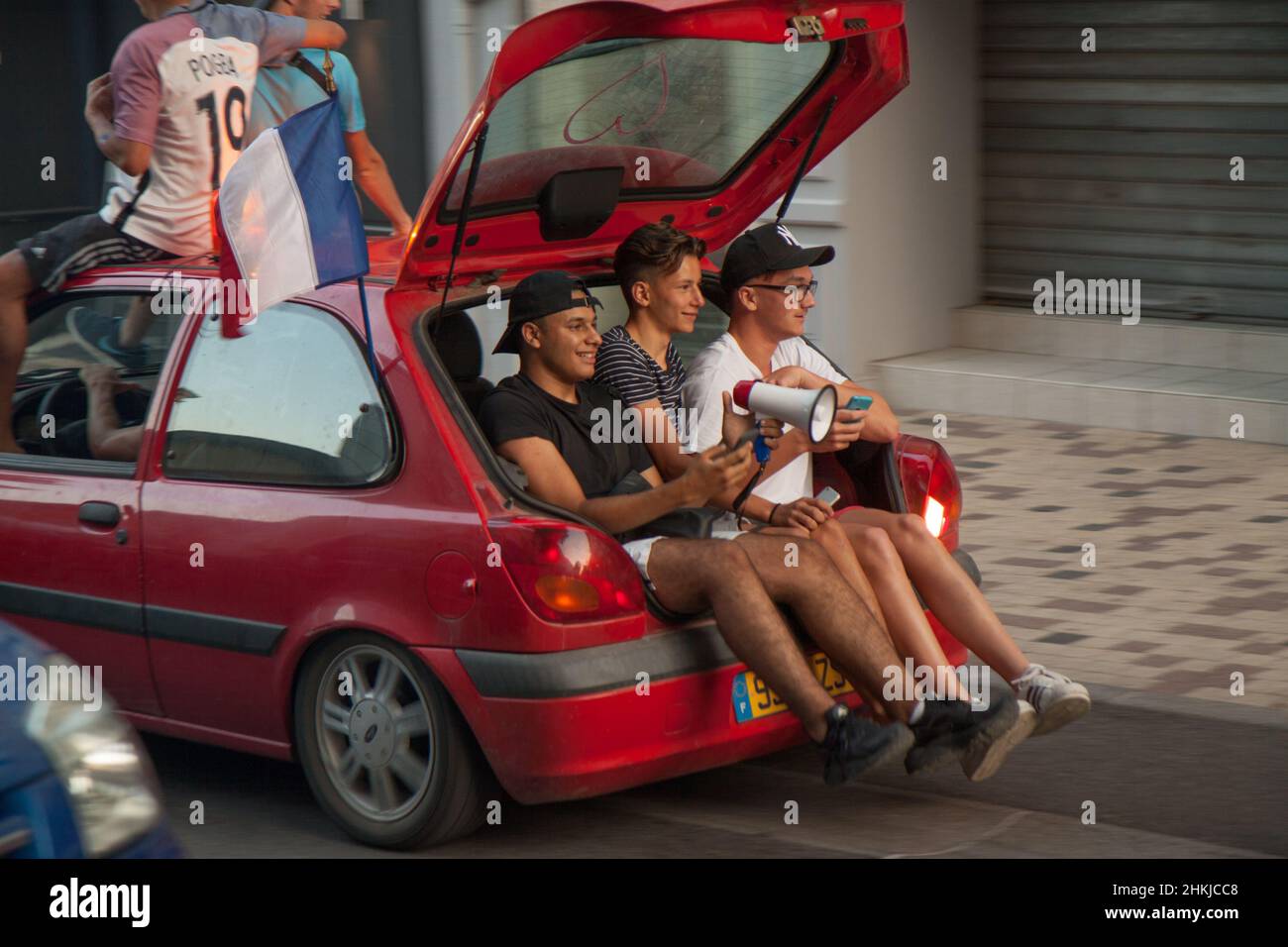 Celebrating victory france hi-res stock photography and images - Alamy