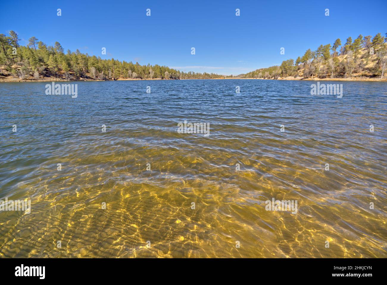Lynx Lake AZ viewed from South Shore Stock Photo - Alamy