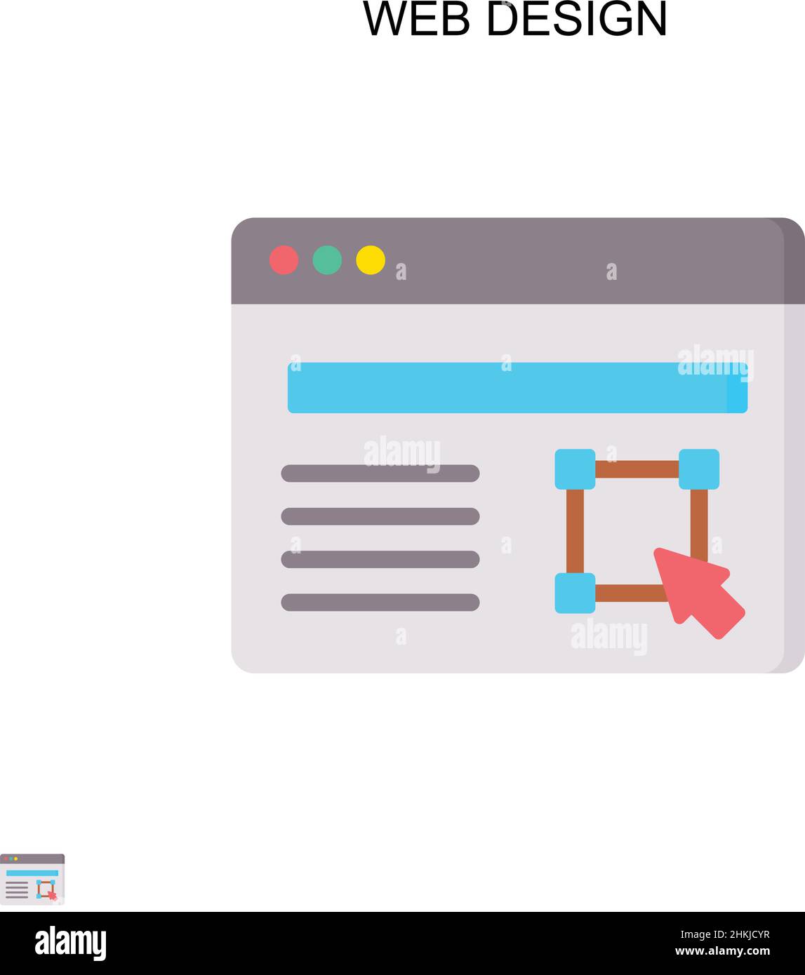 Web Design Simple Vector Icon Illustration Symbol Design Template For Web Mobile Ui Element