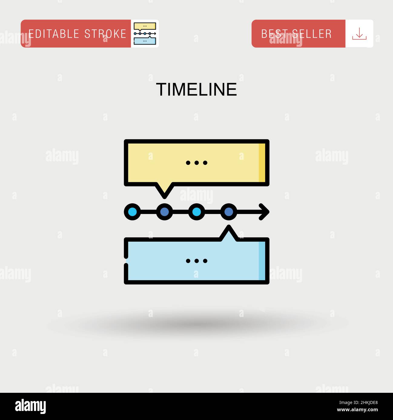 Timeline Simple vector icon Stock Vector Image & Art - Alamy