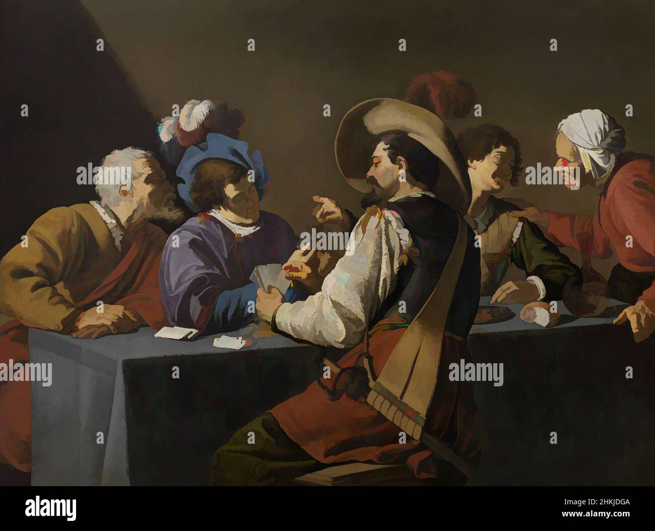 Art inspired by Card players, Theodoor Rombouts, 17th century, painting ...
