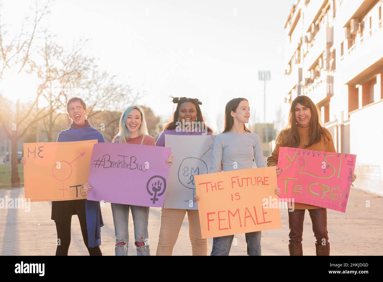 multicultural and diversity group pride for equality demonstration ...