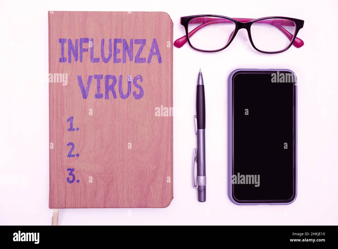 Inspiration showing sign Influenza Virus. Word Written on an infectious ...