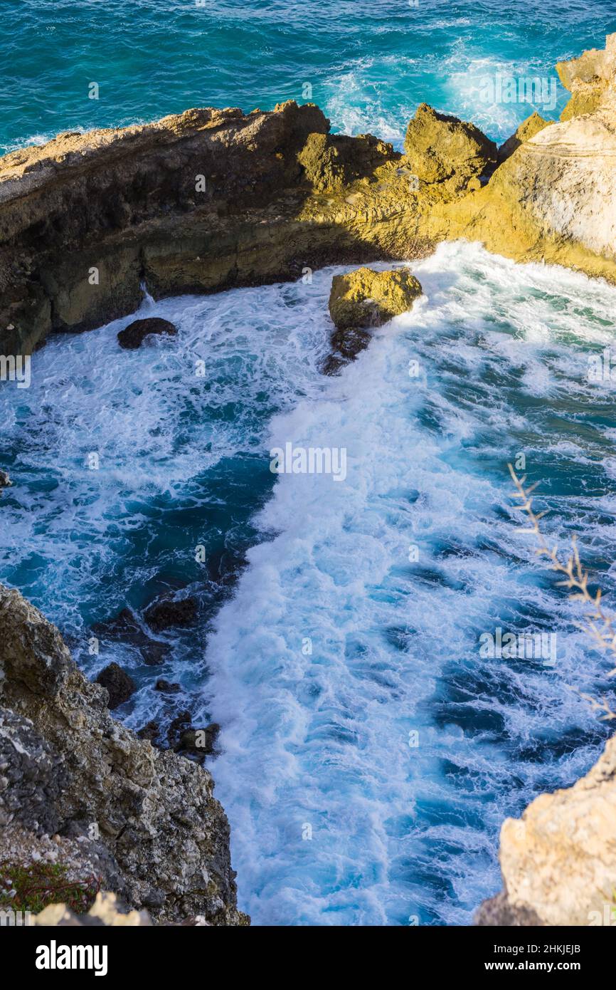 Pointe des chateaux, Grande-Terre, Guadeloupe Stock Photo - Alamy