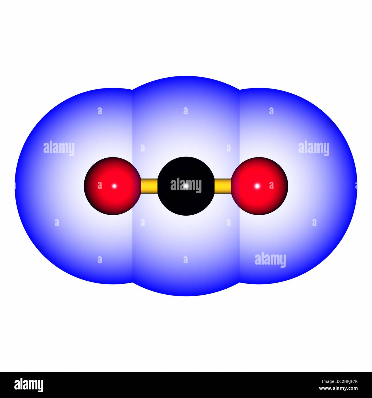 Carbon dioxide molecule, illustration Stock Photo - Alamy