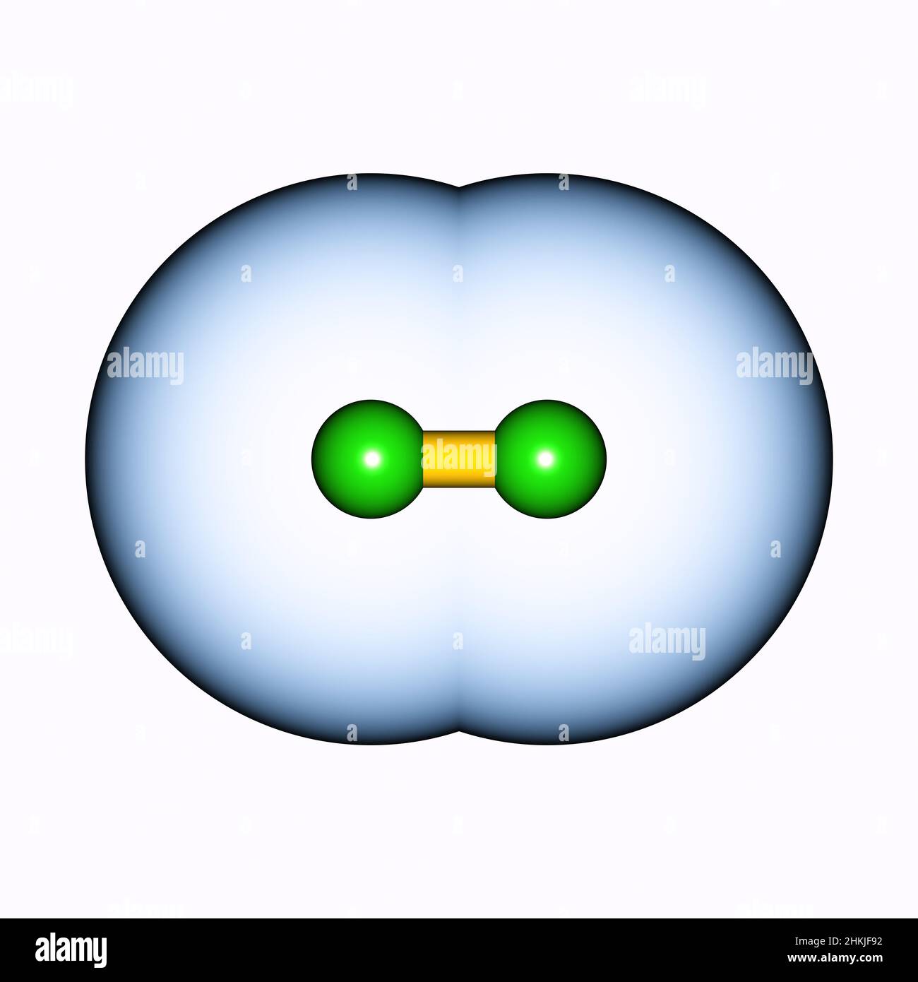 Hydrogen molecule, illustration Stock Photo - Alamy