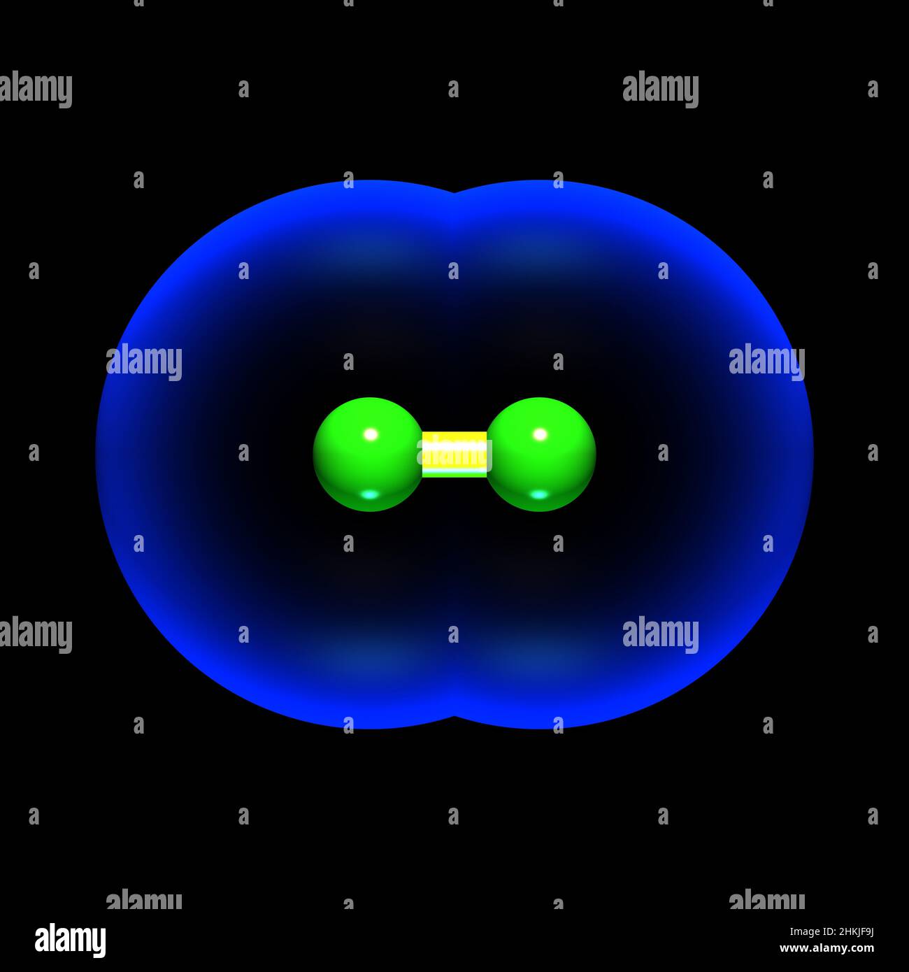 Hydrogen molecule, illustration Stock Photo - Alamy