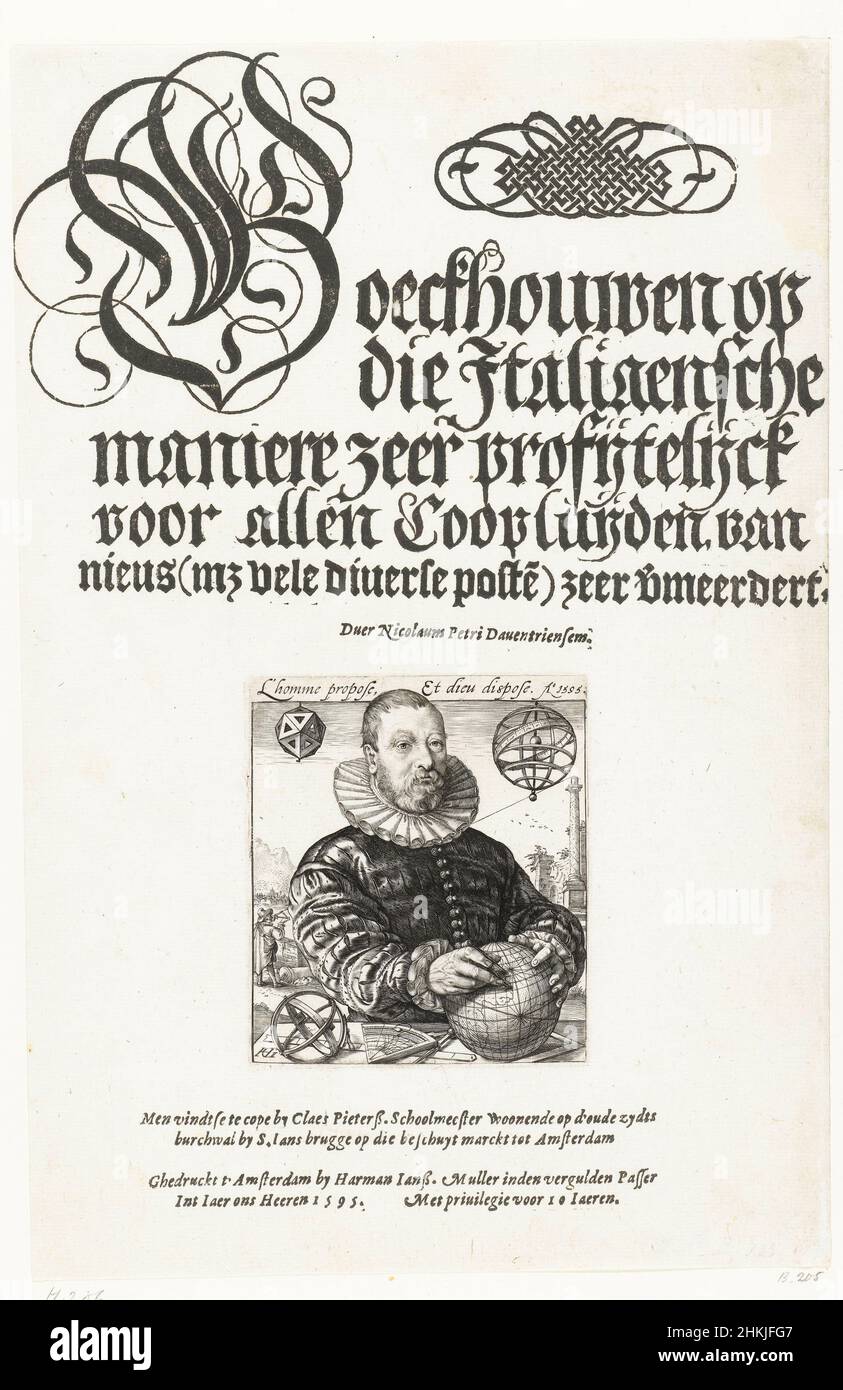 Nicolaus Petri van Deventer, mathematician and astronomer Stock Photo ...