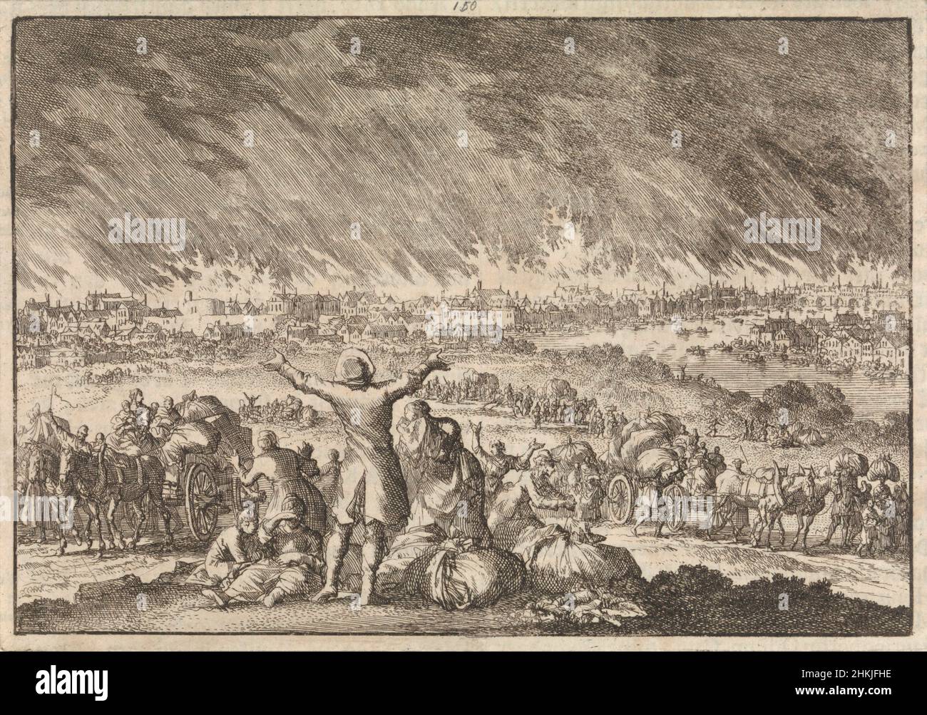 Great Fire of London, 1666 Stock Photo - Alamy