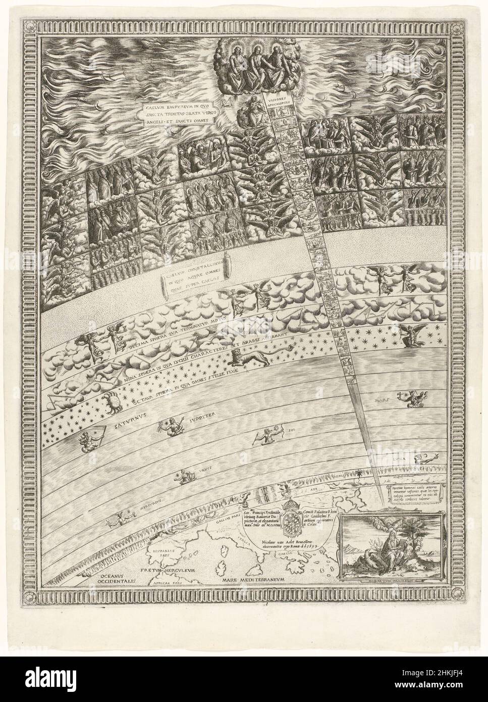 Celestial map, 1593 Stock Photo - Alamy