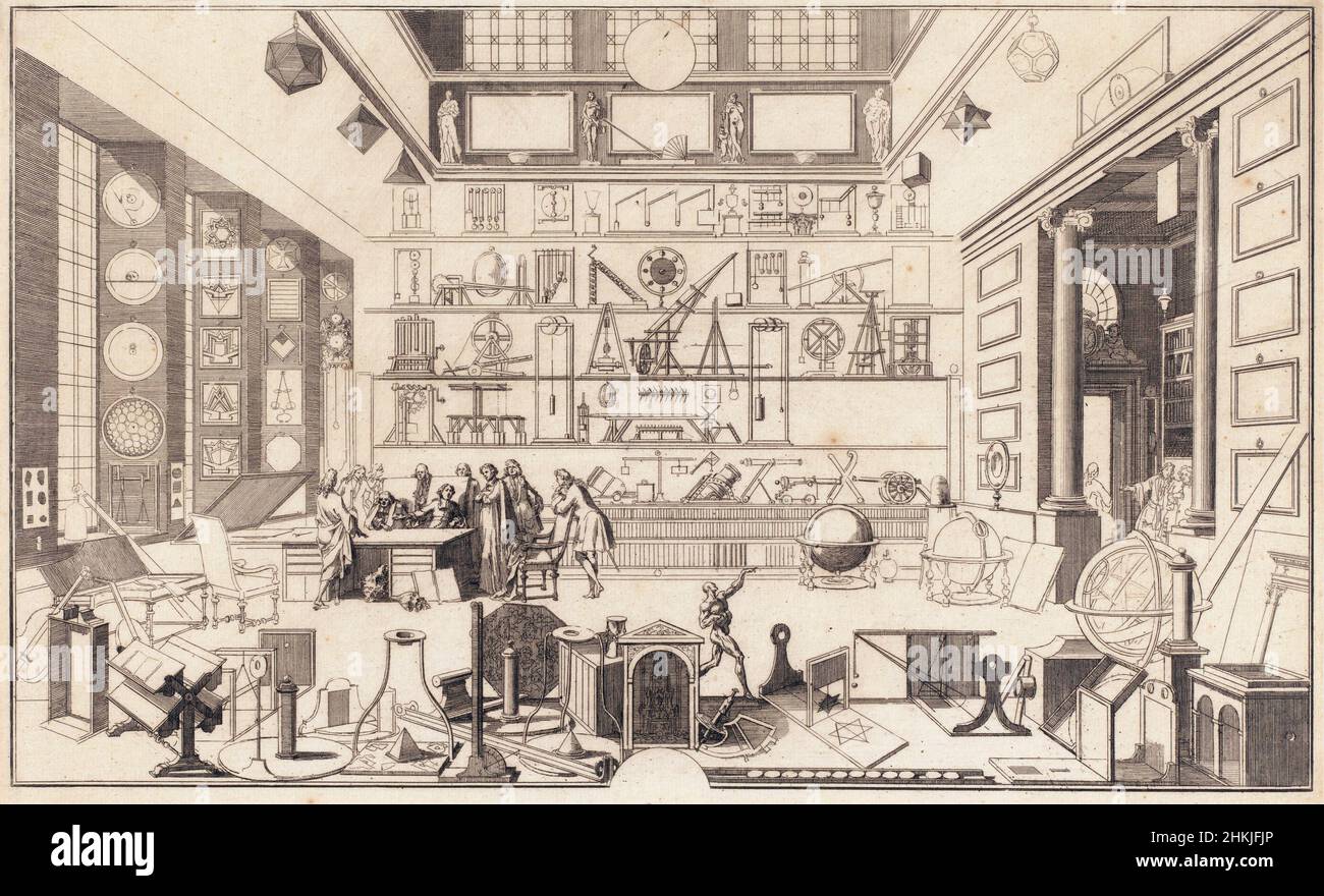 Geometricians in their laboratory, illustration Stock Photo - Alamy