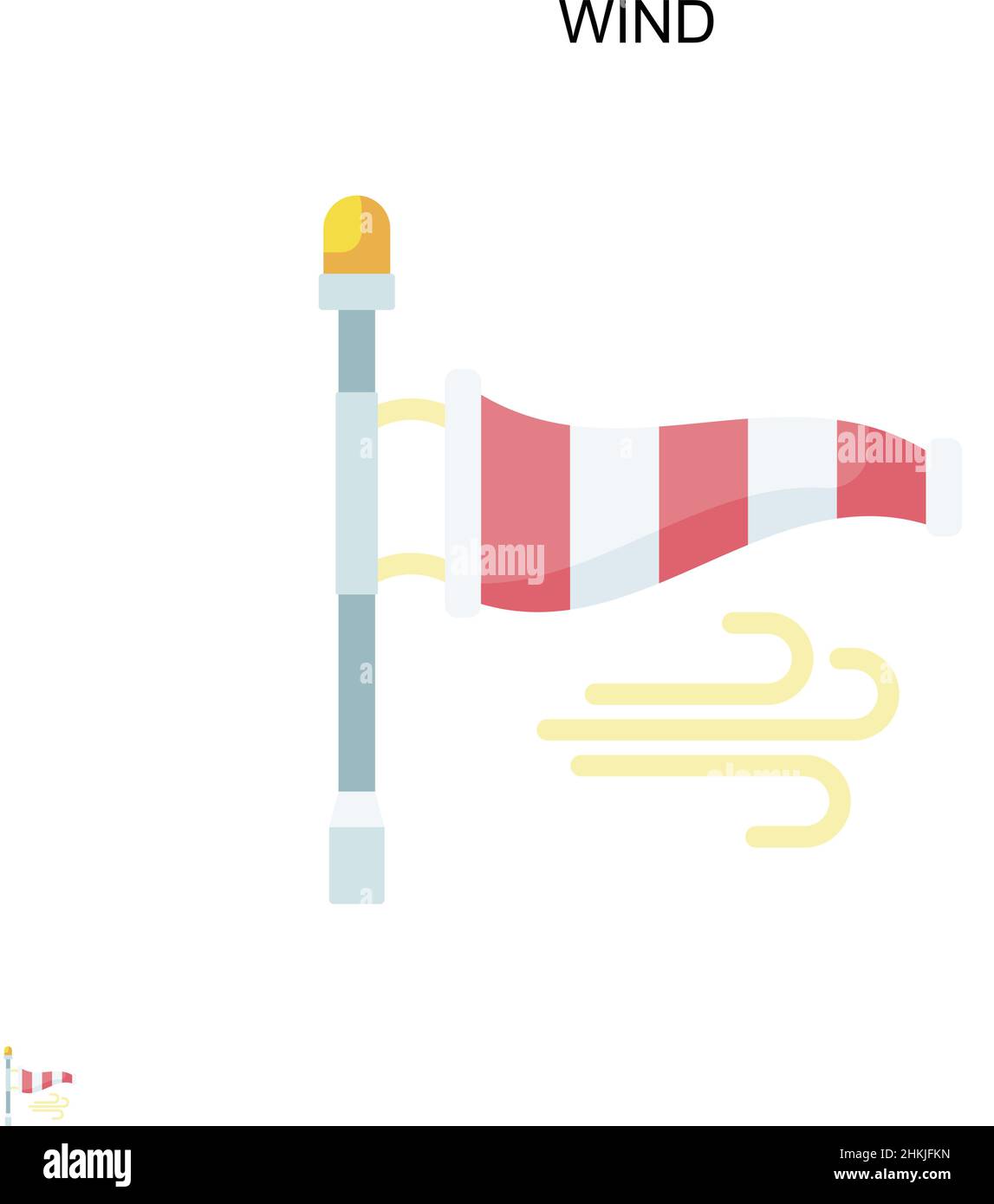 Wind Simple vector icon. Illustration symbol design template for web mobile UI element Stock ...