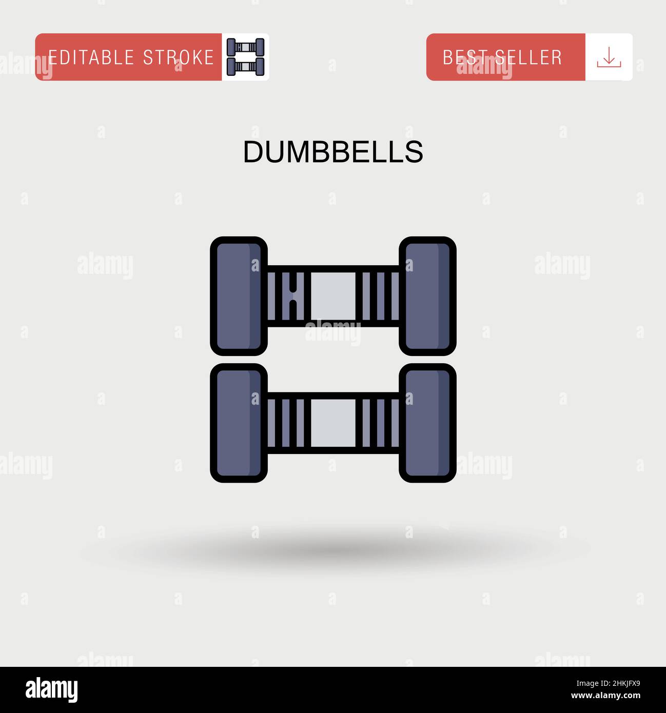 Home exercise equipment weights Stock Vector Images - Alamy